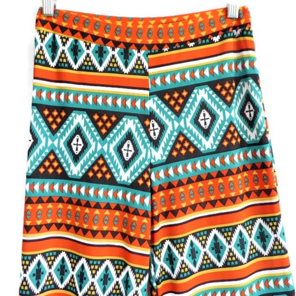 Rainbow | Pants & Jumpsuits | Rainbow Pants Wide Leg Flare Boho Hippie ...